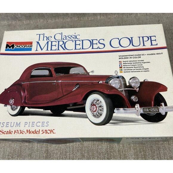 Monogram | Toys | Mercedes Coupe 936 Model 54k Monogram 124 Scale Rare ...